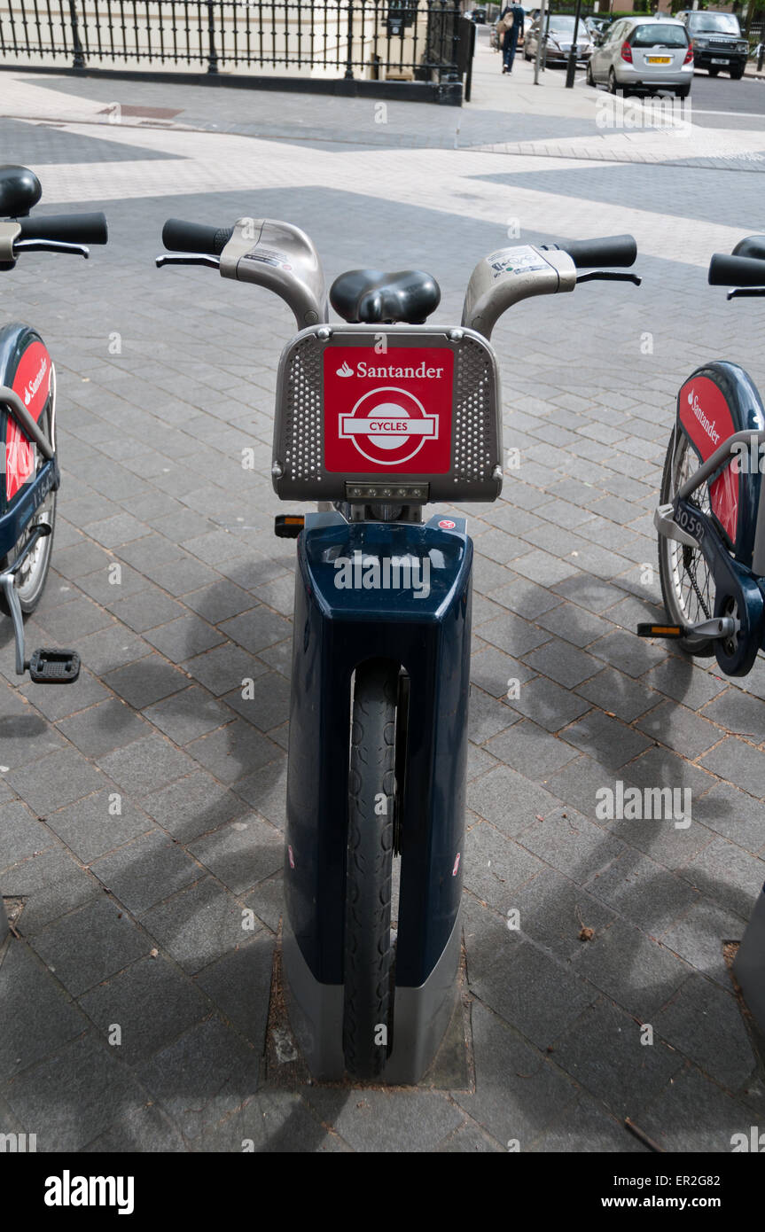 Santander Cycles also known as Boris bikes ready for rent in London ...