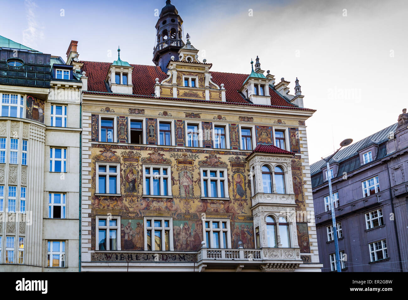 Buildings and houses in the historical center of Prague Stock Photo - Alamy