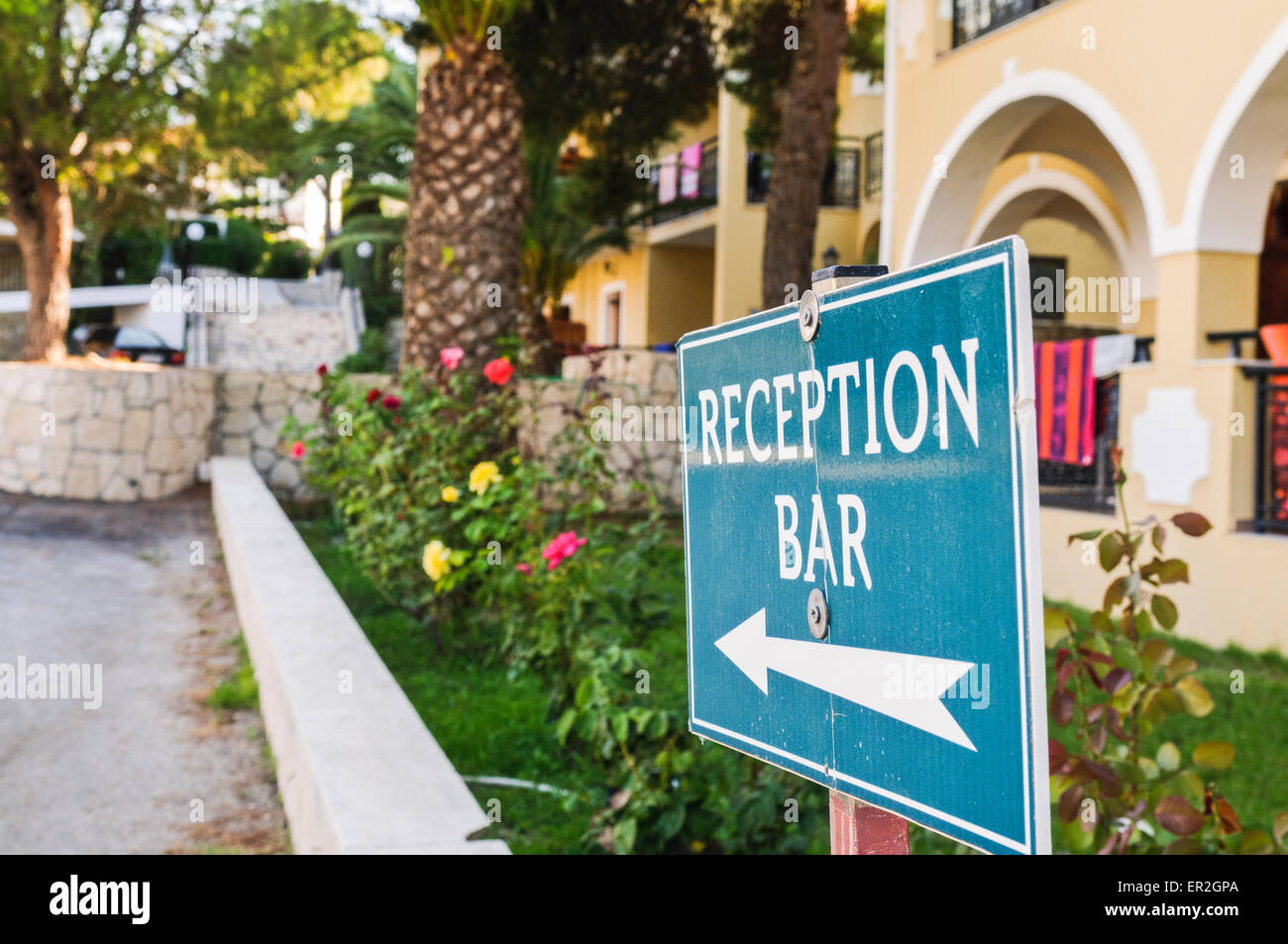 Greek signage hotel hi-res stock photography and images - Alamy