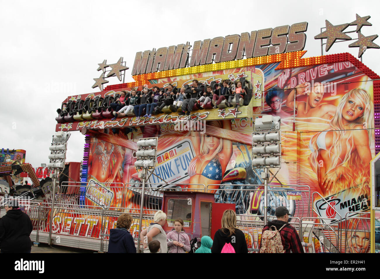 Miami fairground ride hi-res stock photography and images - Alamy