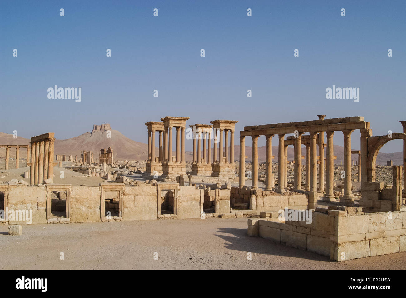 Ancient ruin city of Palmyra in Syria a UNESCO world heritage site of ...