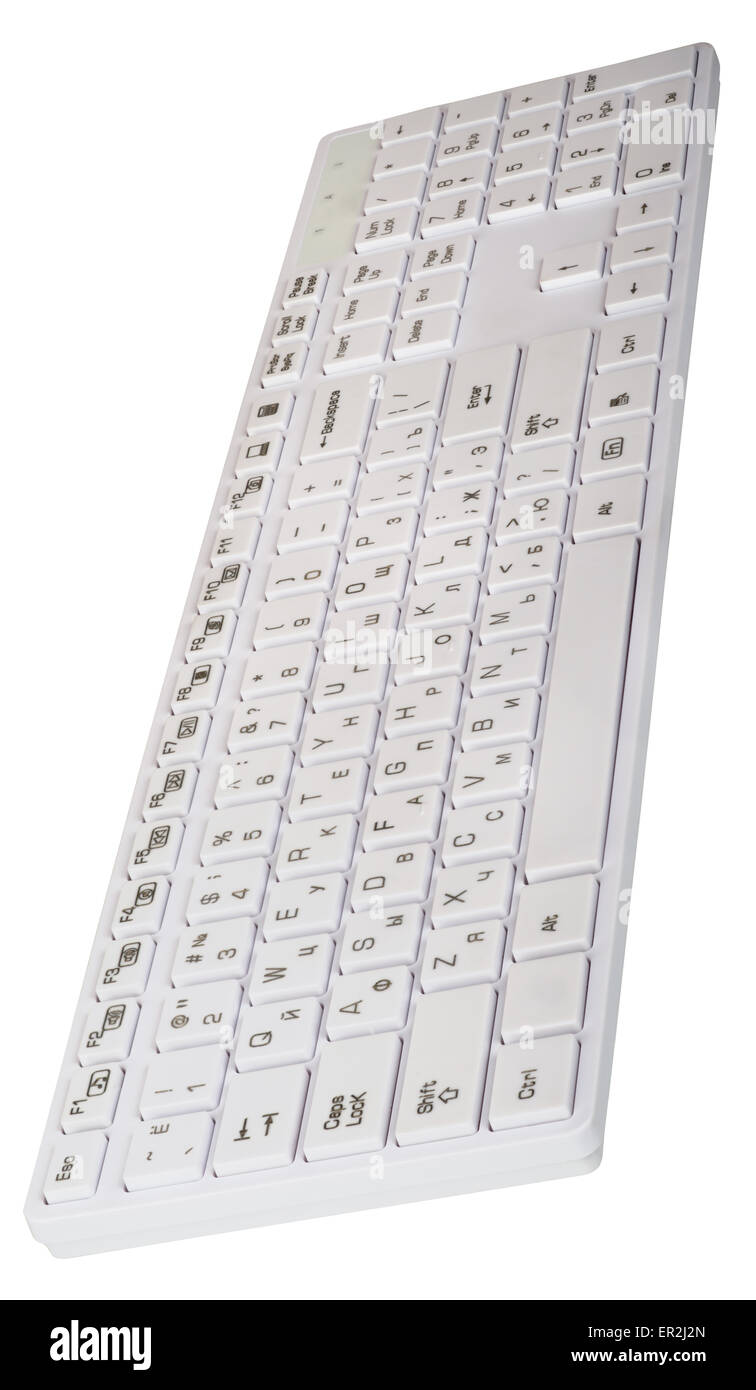 Keyboard side view Cut Out Stock Images & Pictures - Alamy