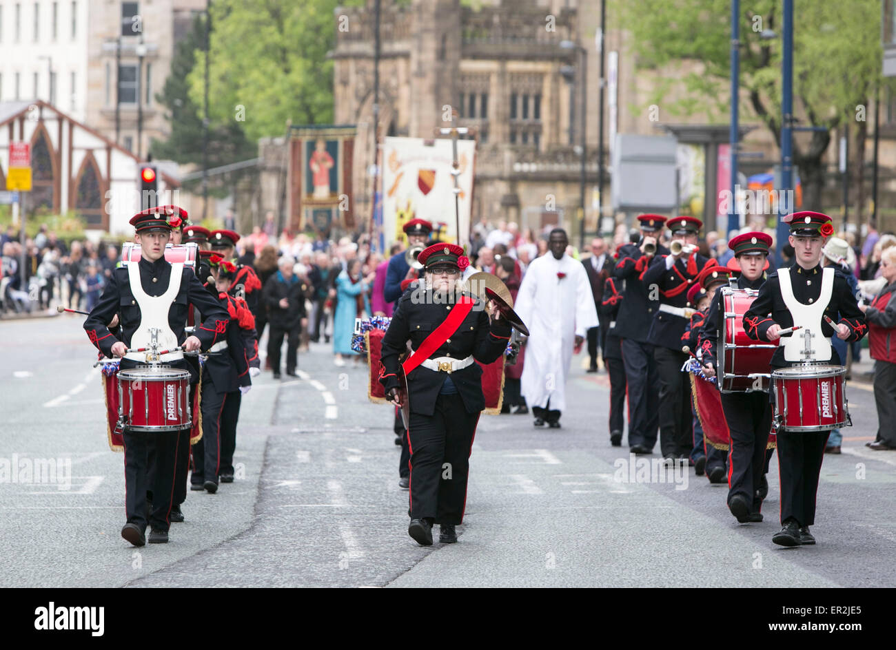 The Manchester Whit Walk through Manchester city centre Stock Photo - Alamy