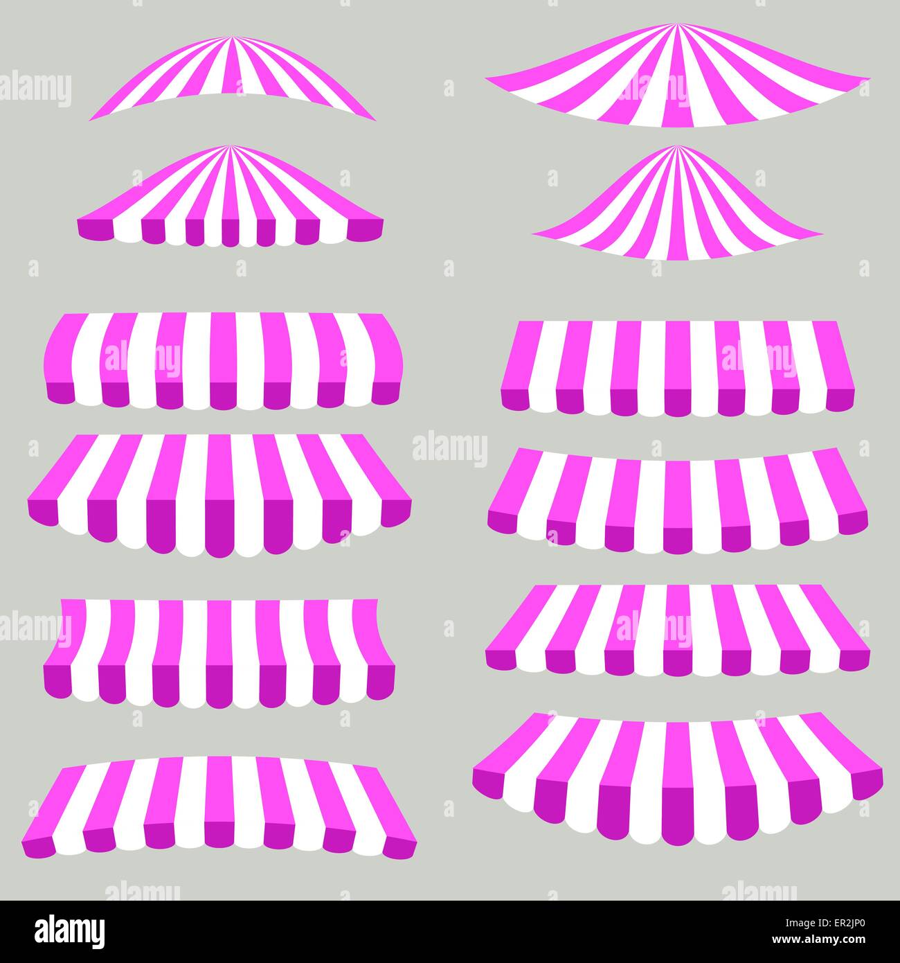Pink White Tents Stock Vector Image & Art - Alamy