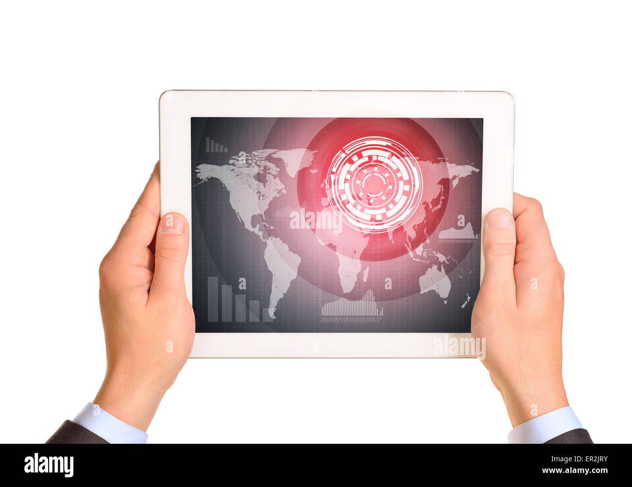 Virtual tablet pc screen Cut Out Stock Images & Pictures - Alamy