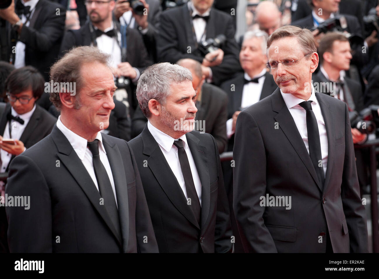Cannes, France, 24th May, 2015. Actor Vincent Lindon, director Stephane ...