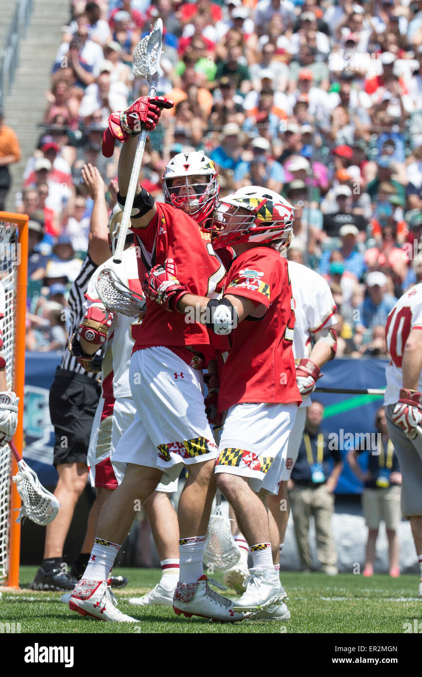 May 25, 2015: Maryland Terrapins attack Colin Heacock (2) celebrates ...