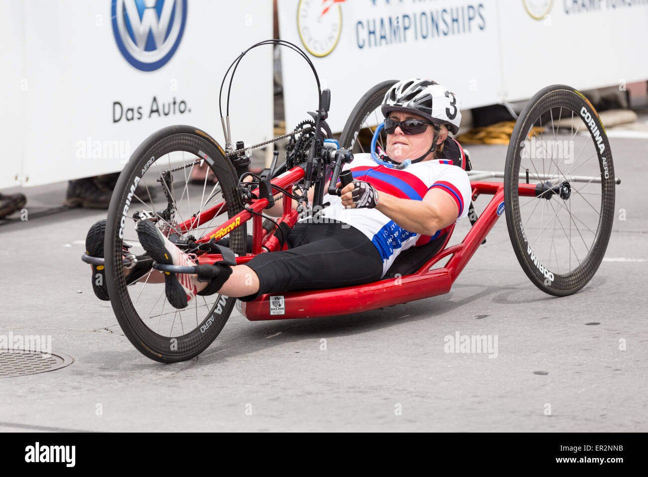 Chattanooga, Tennessee, USA. 25th May, 2015. Cyclists with disabilities ...