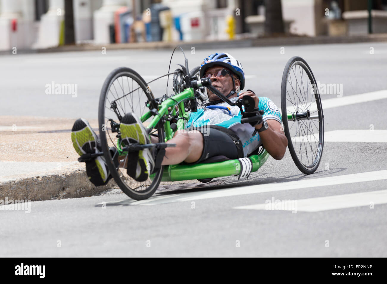 Chattanooga, Tennessee, USA. 25th May, 2015. Cyclists with disabilities ...