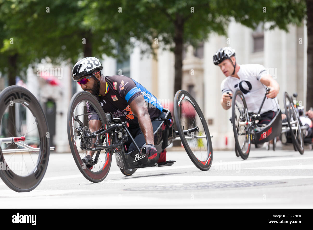 Chattanooga, Tennessee, USA. 25th May, 2015. Cyclists with disabilities ...