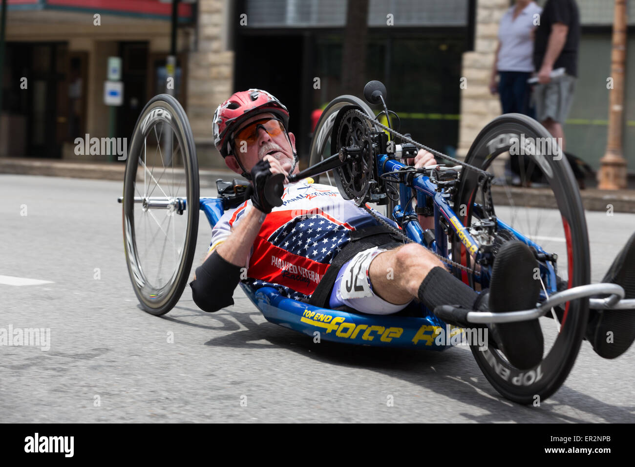 Chattanooga, Tennessee, USA. 25th May, 2015. Cyclists with disabilities ...