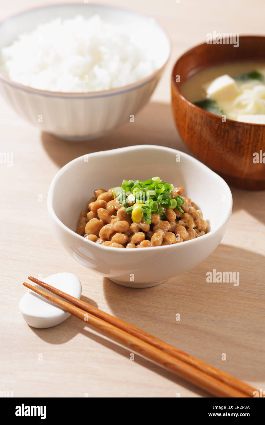 Japanese style breakfast Stock Photo - Alamy