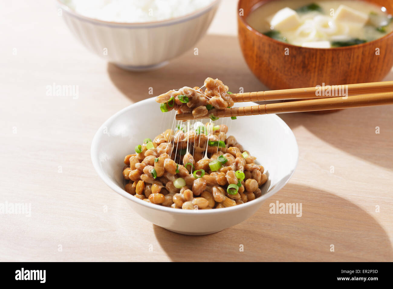 Japanese style breakfast Stock Photo - Alamy