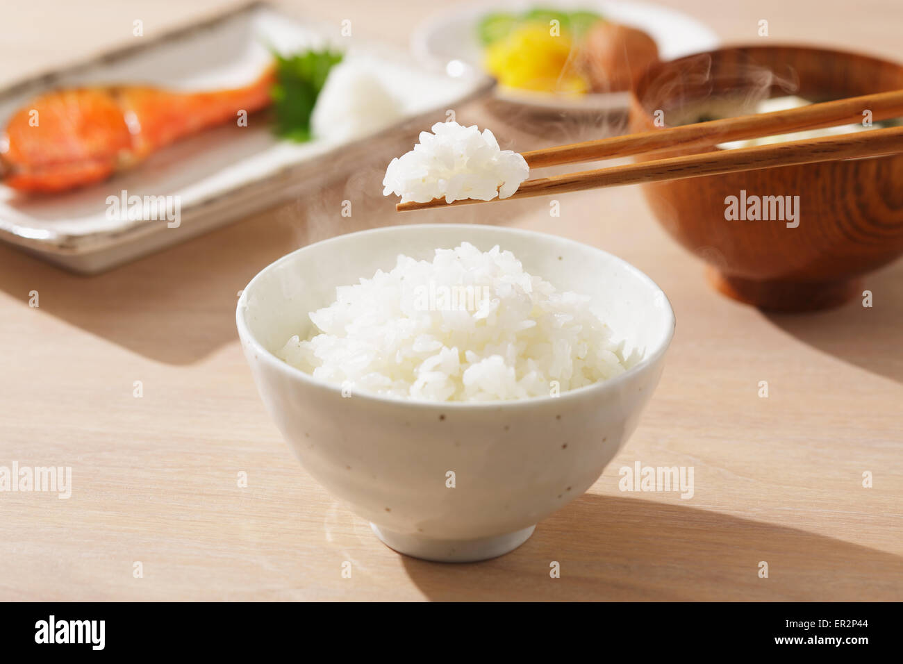 Japanese style breakfast Stock Photo - Alamy