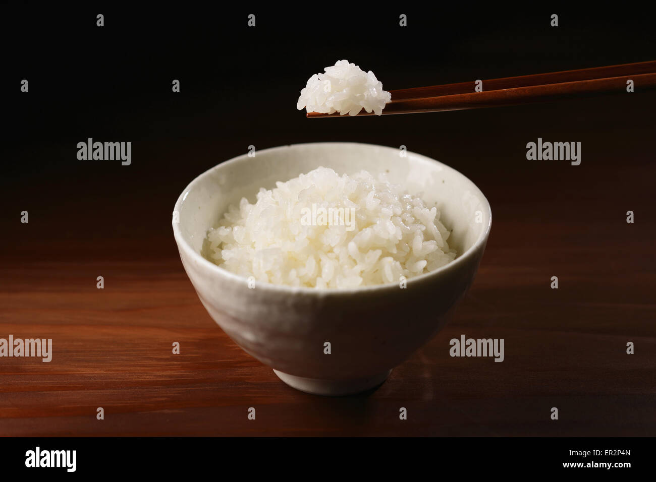 Bowl of rice Stock Photo - Alamy