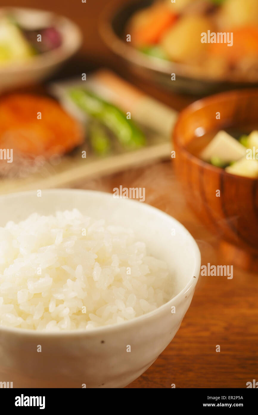 Japanese style set menu Stock Photo - Alamy
