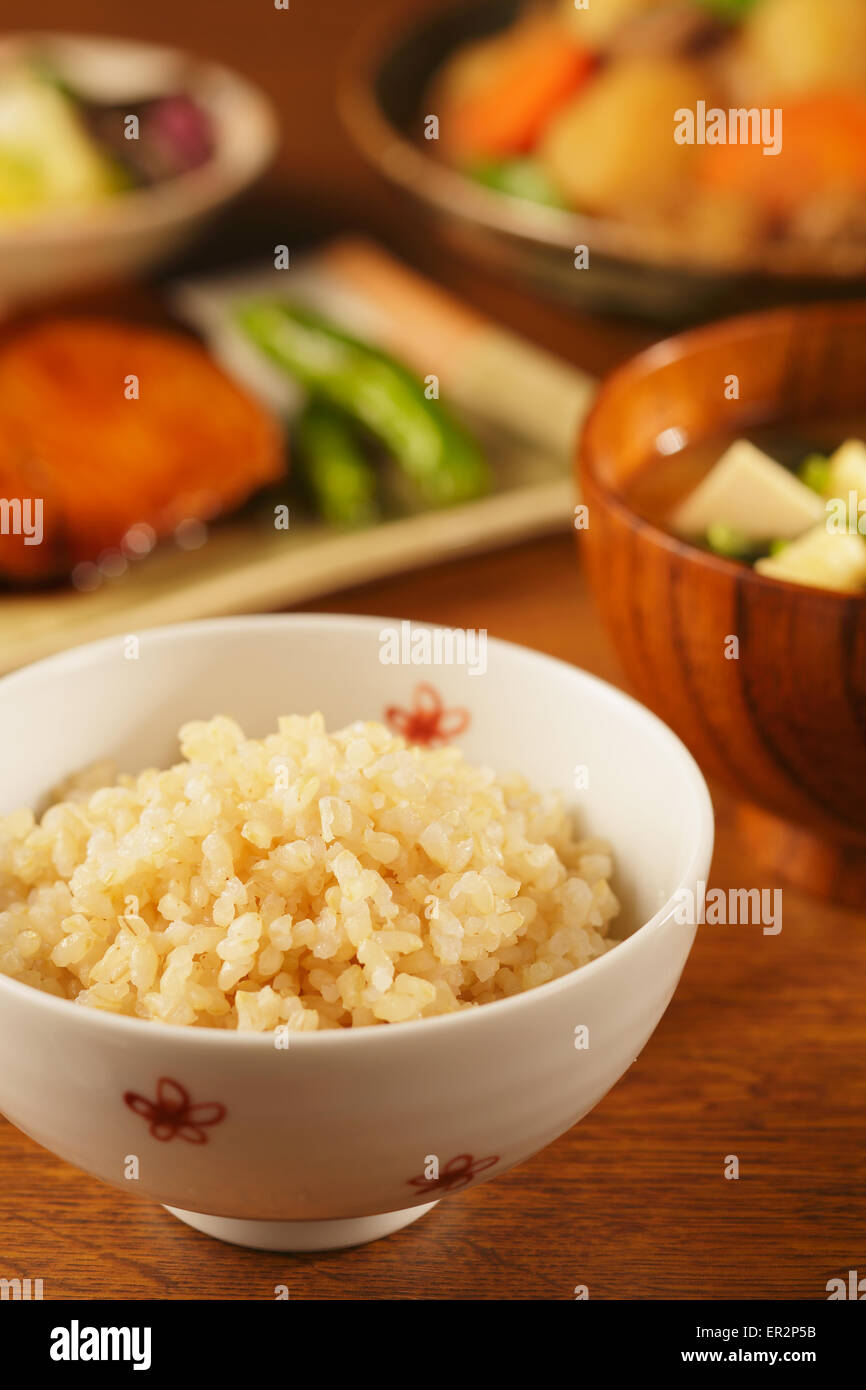 Japanese style set menu Stock Photo - Alamy