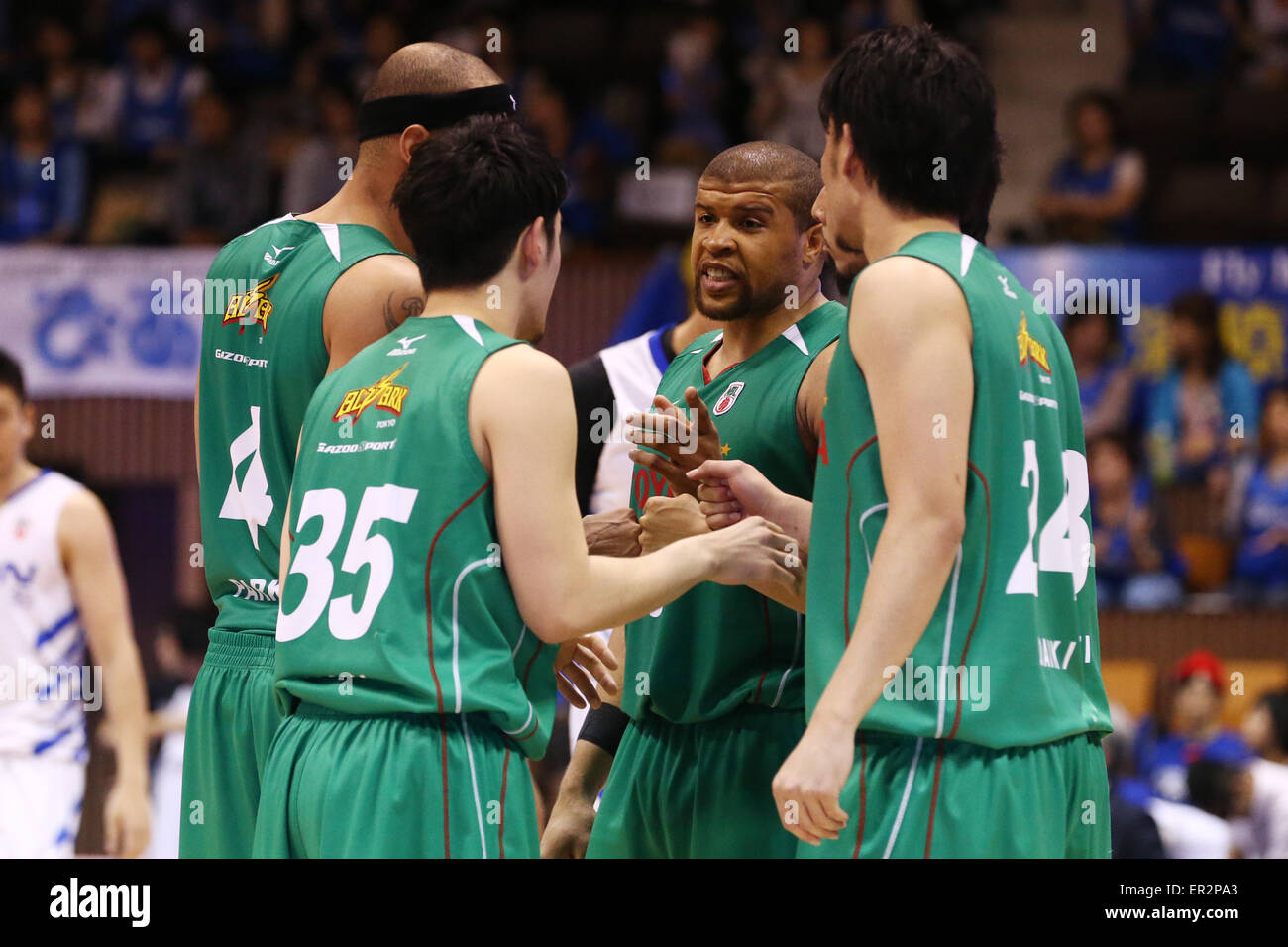 nd Yoyogi Gymnasium, Tokyo, Japan. 25th May, 2015. TOYOTA ALVARK TOKYO ...