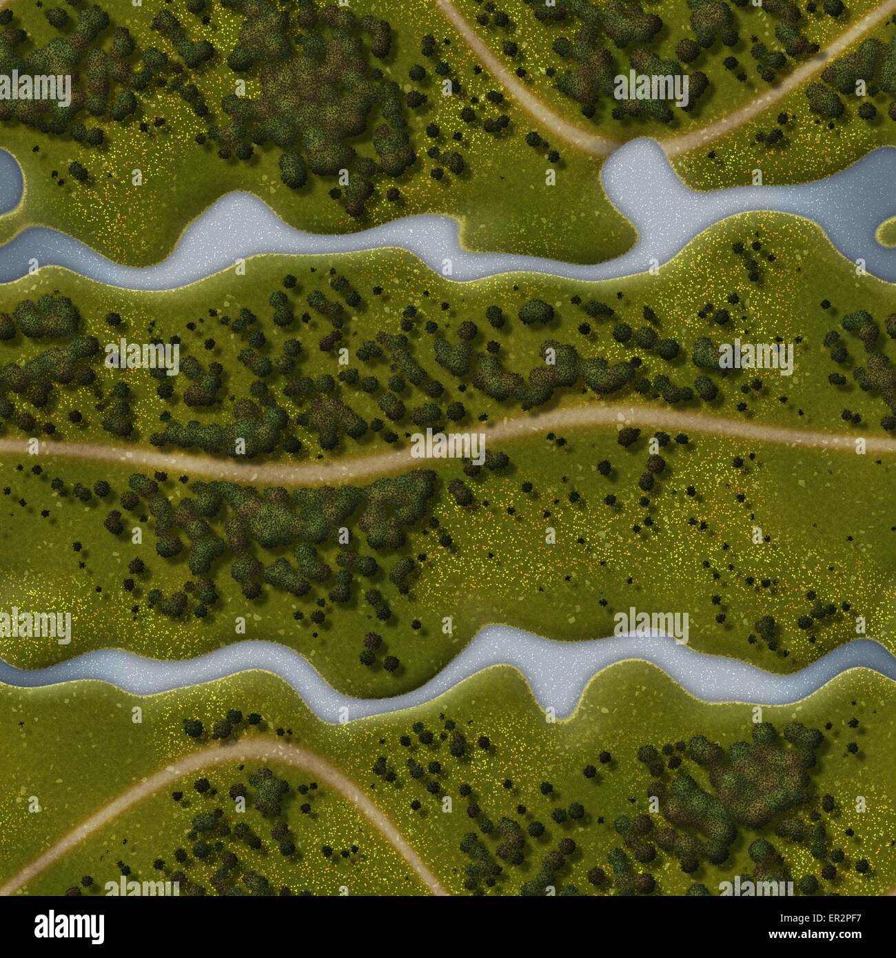 Seamless Green Terrain Background Stock Photo - Alamy