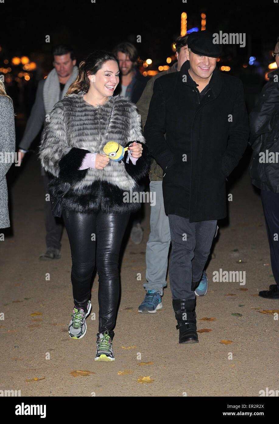 Kelly Brook enjoys an evening out at Hyde Park Winter Wonderland - VIP ...
