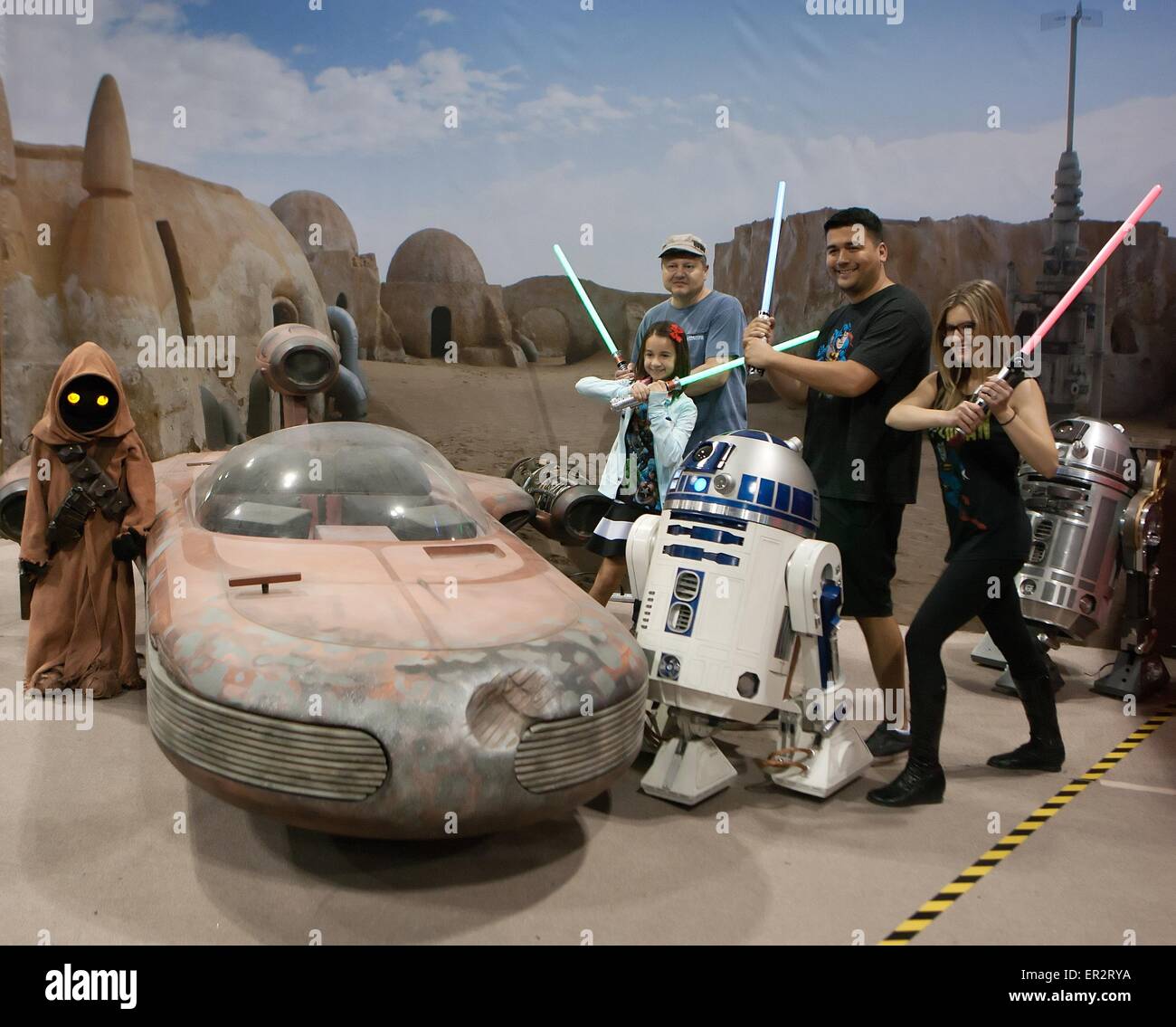 Denver, Colorado, USA. 24th May, 2015. Denver Comic Con fans show up in ...