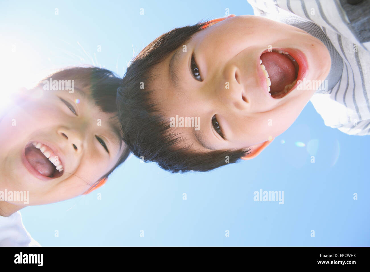 Happy Japanese kids laughing Stock Photo - Alamy