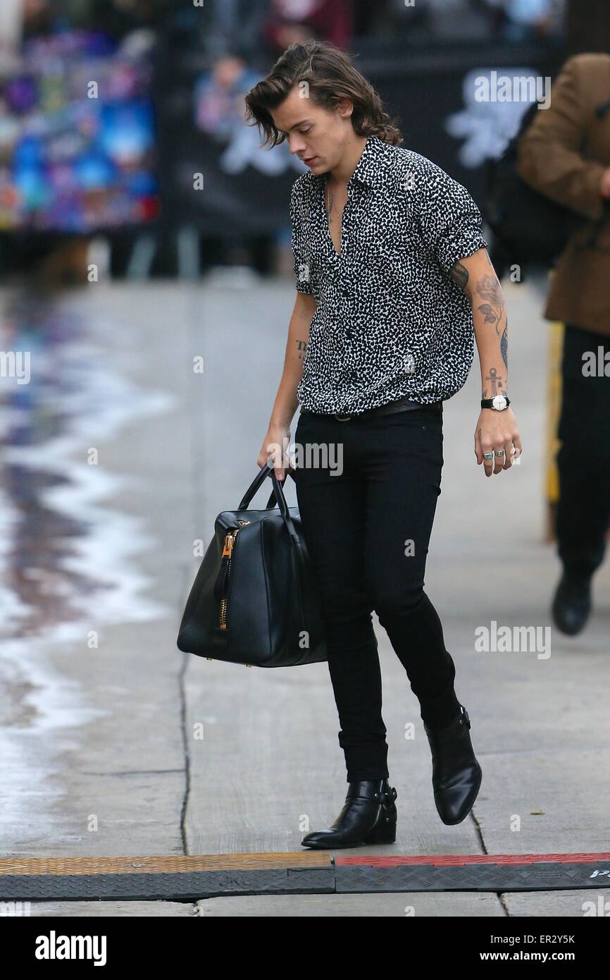Boy band 'One Direction' at ABC studios for late-night talk show 'Jimmy ...