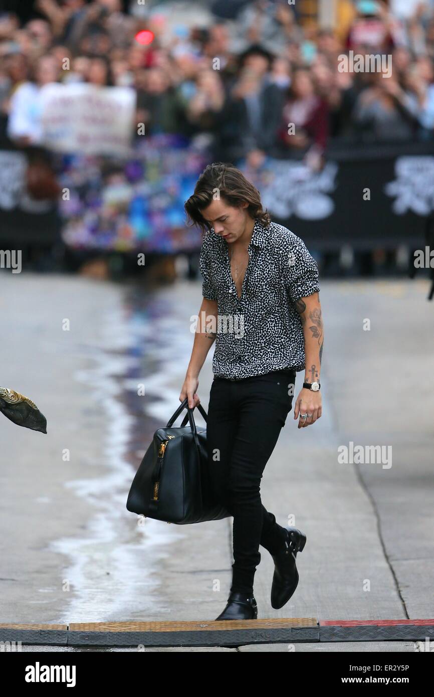 Boy band 'One Direction' at ABC studios for late-night talk show 'Jimmy ...