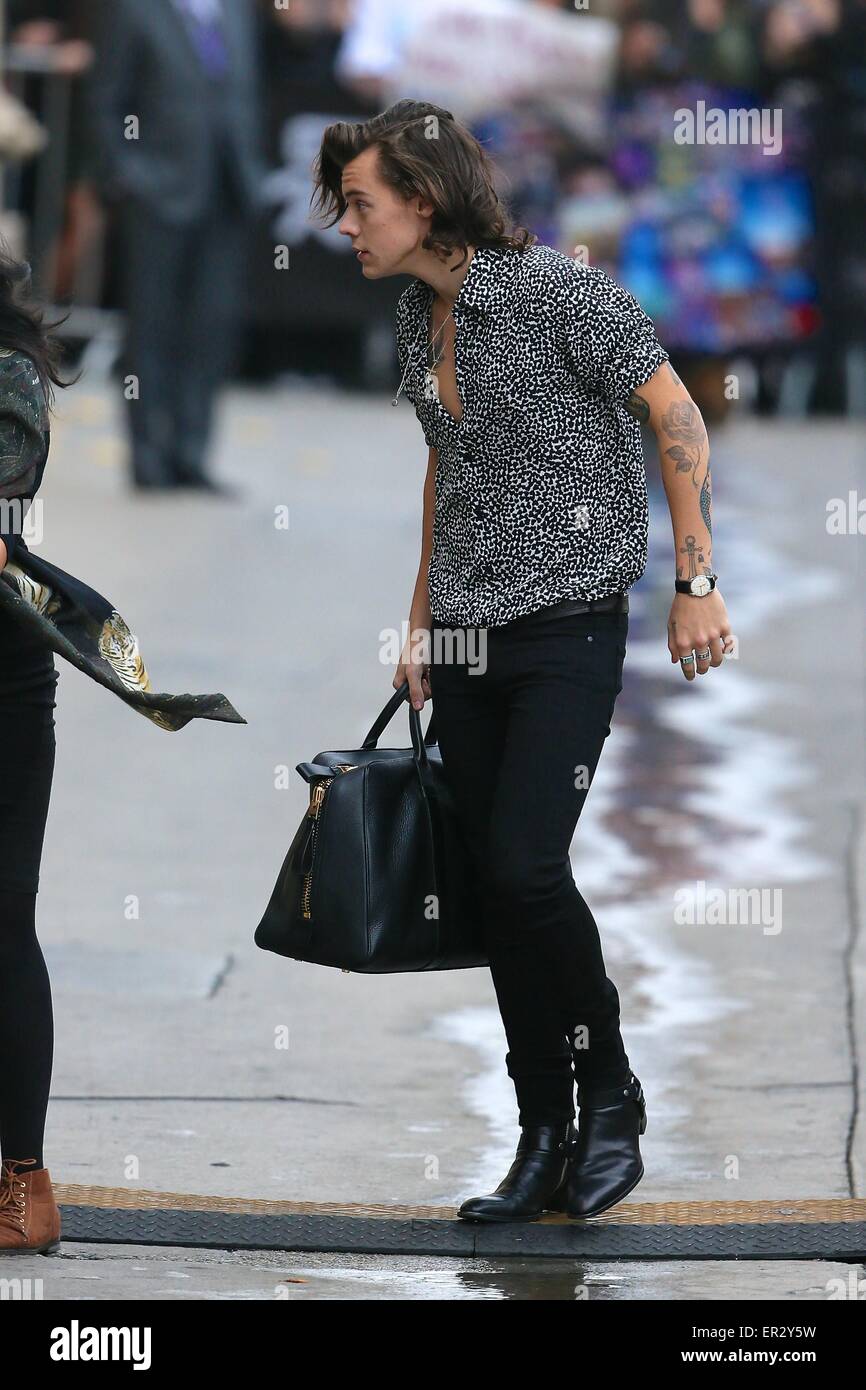 Boy band 'One Direction' at ABC studios for late-night talk show 'Jimmy ...