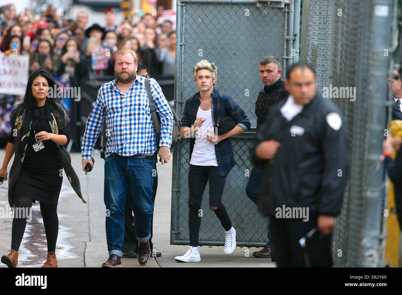 Boy band 'One Direction' at ABC studios for late-night talk show 'Jimmy ...