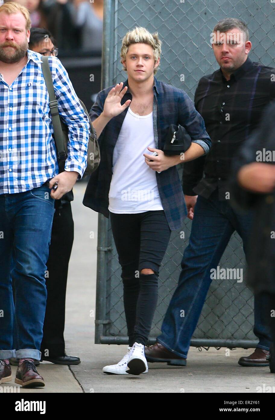 Boy band 'One Direction' at ABC studios for late-night talk show 'Jimmy ...