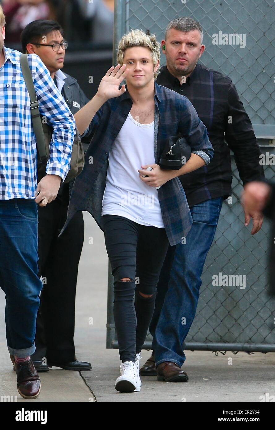 Boy band 'One Direction' at ABC studios for late-night talk show 'Jimmy ...