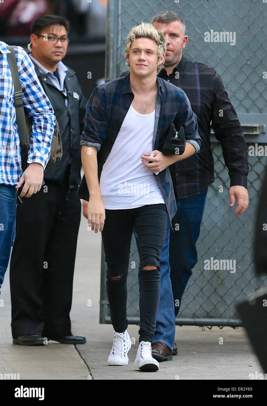 Boy band 'One Direction' at ABC studios for late-night talk show 'Jimmy ...