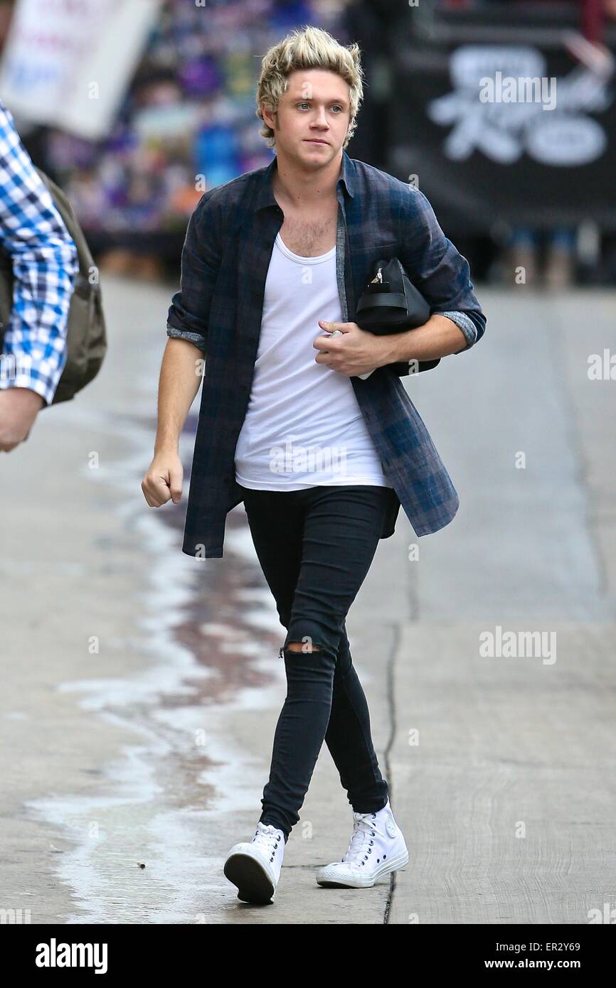 Boy band 'One Direction' at ABC studios for late-night talk show 'Jimmy ...