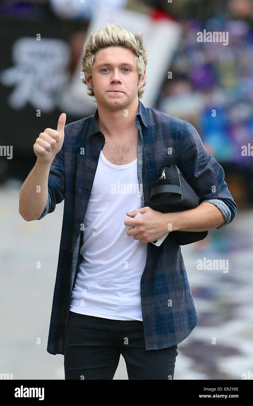 Boy band 'One Direction' at ABC studios for late-night talk show 'Jimmy ...