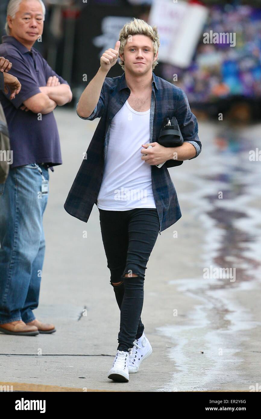 Boy band 'One Direction' at ABC studios for late-night talk show 'Jimmy ...