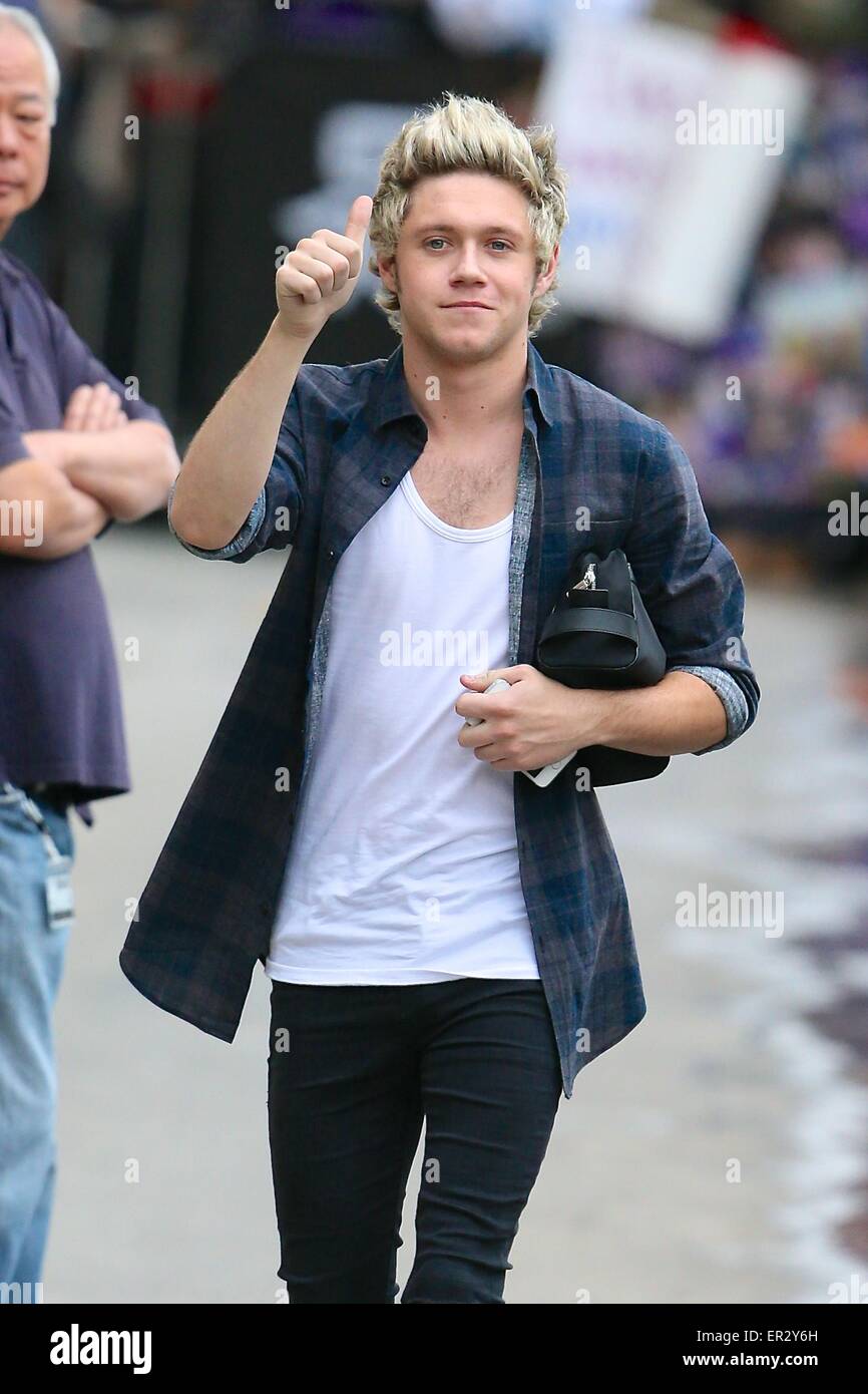Boy band 'One Direction' at ABC studios for late-night talk show 'Jimmy ...