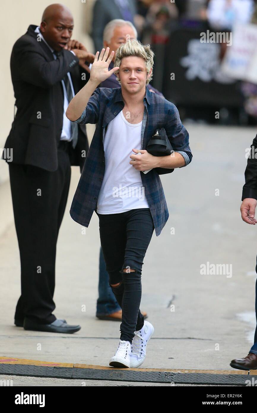 Boy band 'One Direction' at ABC studios for late-night talk show 'Jimmy ...