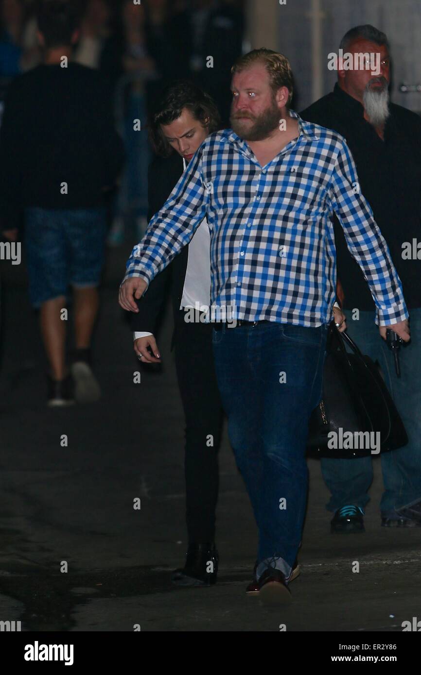 Boy band 'One Direction' at ABC studios for late-night talk show 'Jimmy ...