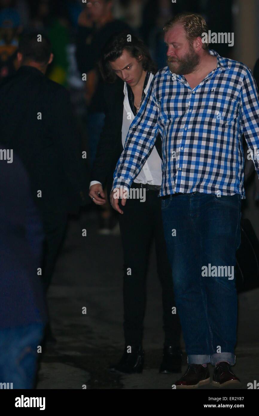 Boy band 'One Direction' at ABC studios for late-night talk show 'Jimmy ...