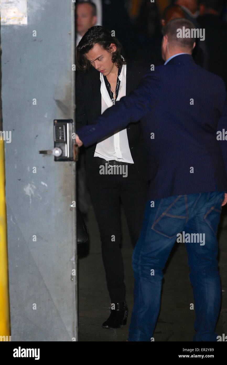 Boy band 'One Direction' at ABC studios for late-night talk show 'Jimmy ...