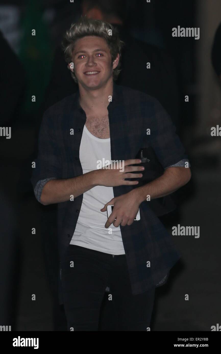 Boy band 'One Direction' at ABC studios for late-night talk show 'Jimmy ...