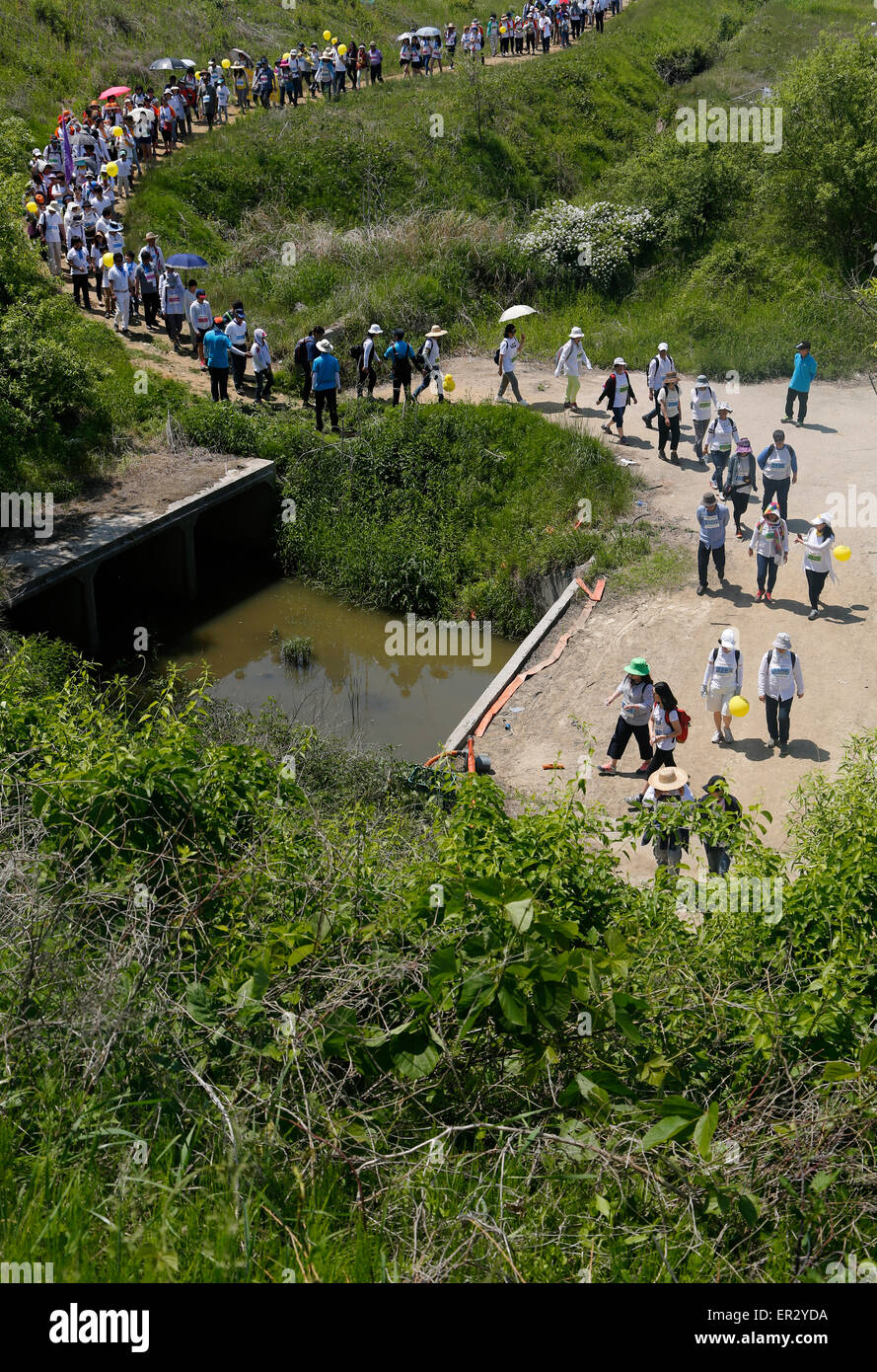 Women Cross DMZ Group, May 24, 2015 : South Korea's pro-unification ...