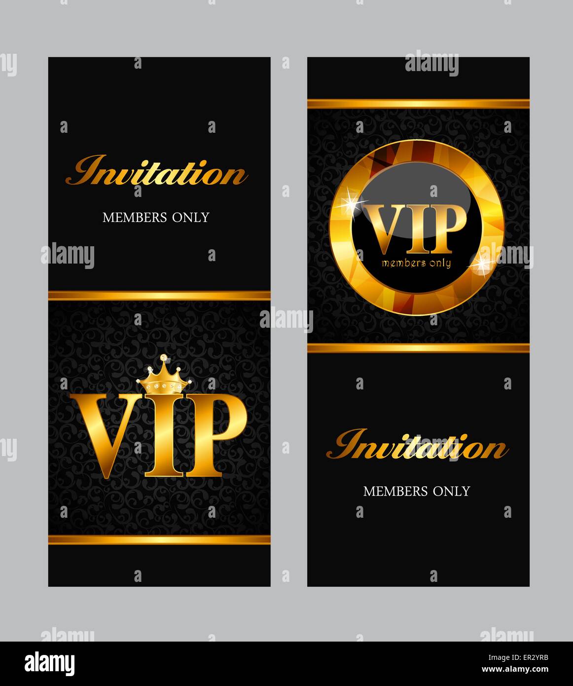 VIP Members Card Vector Illustration Stock Vector Image & Art - Alamy