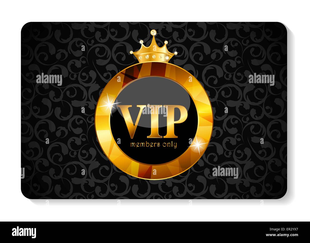VIP Members Card Vector Illustration Stock Vector Image & Art - Alamy
