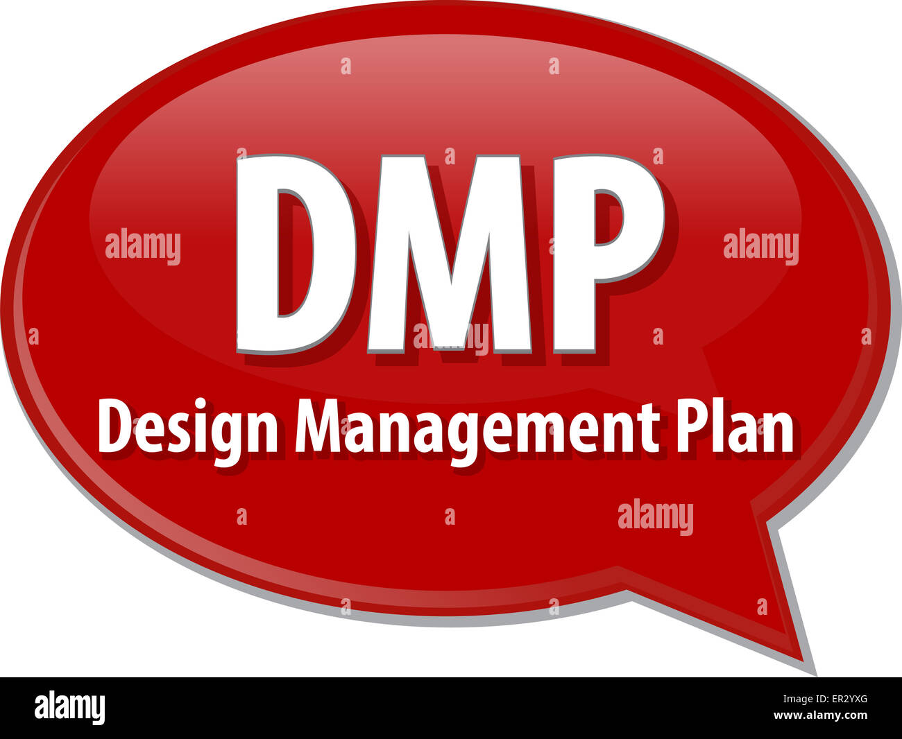 word speech bubble illustration of business acronym term DMP Design ...