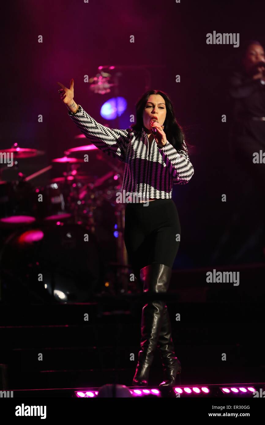 Jessie J performing live on stage on Jimmy Kimmel Live! Jessie J ...