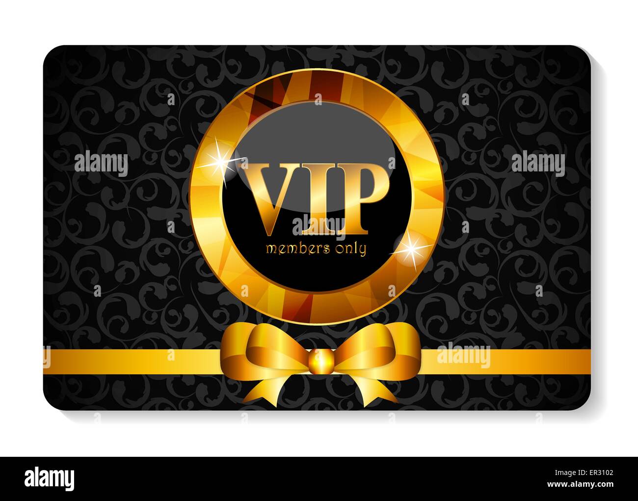 VIP Members Card Vector Illustration Stock Vector Image & Art - Alamy