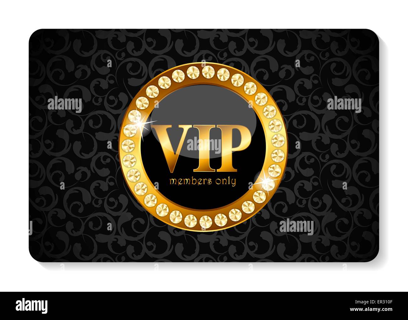 VIP Members Card Vector Illustration Stock Vector Image & Art - Alamy