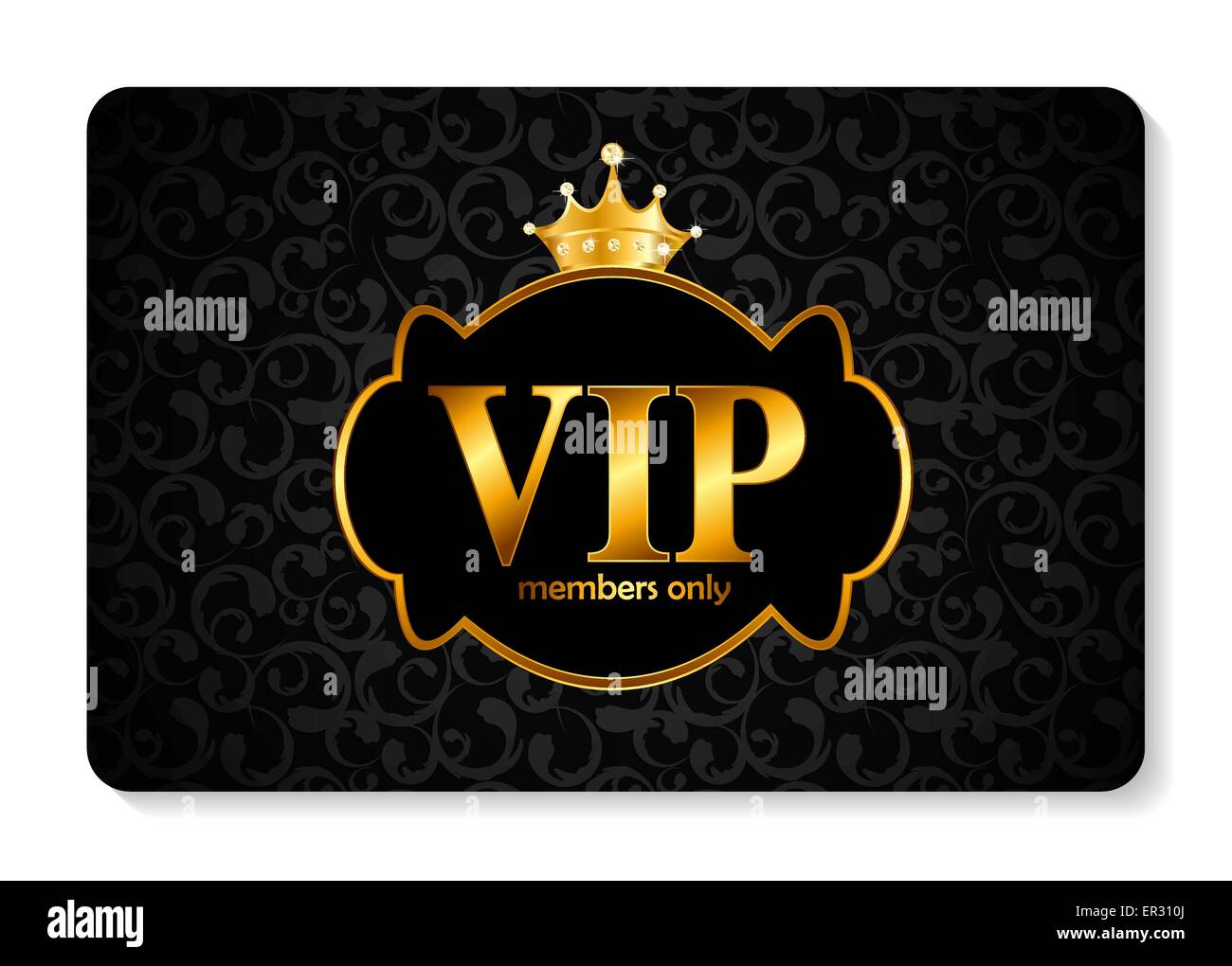 VIP Members Card Vector Illustration Stock Vector Image & Art - Alamy